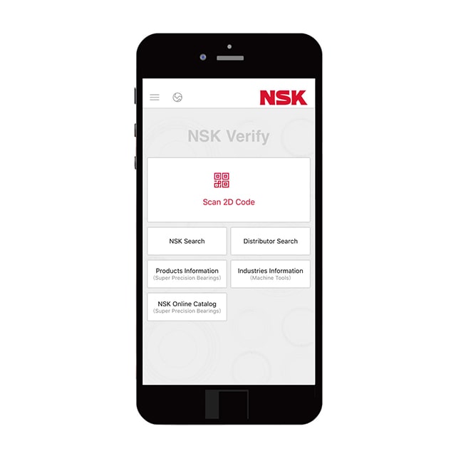 NSK Verify app upgraded to include industrial bearings | NSK Europe