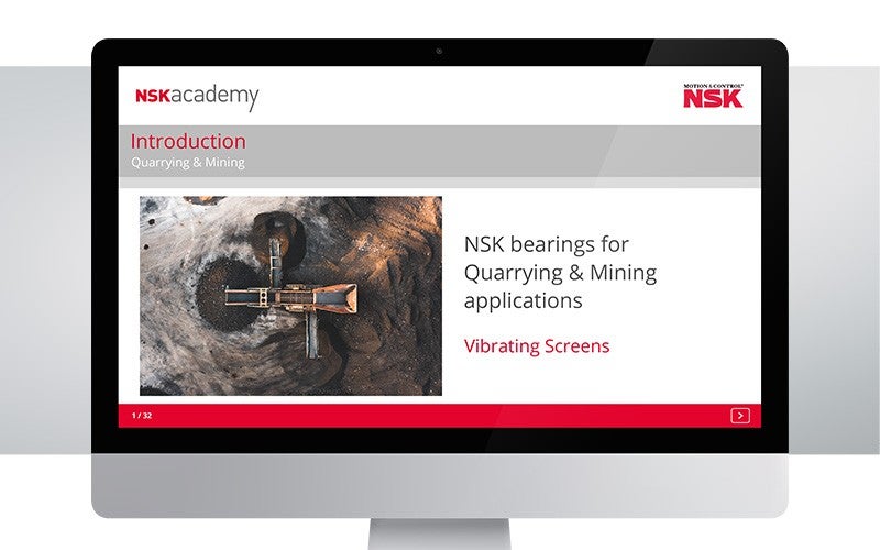 Online training module for vibrating screens now available at NSK ...